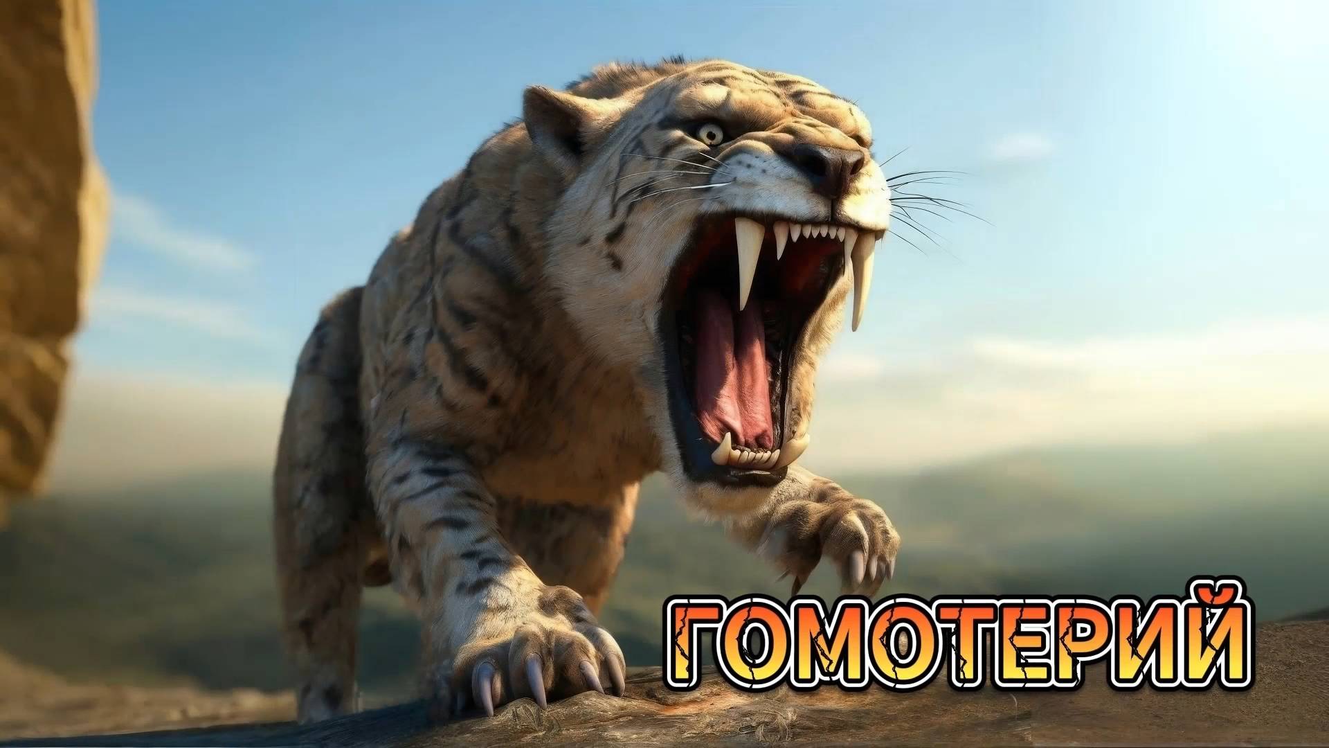 Гомотерий. Удивительная саблезубая кошка Ледникового периода. Вымершее животное