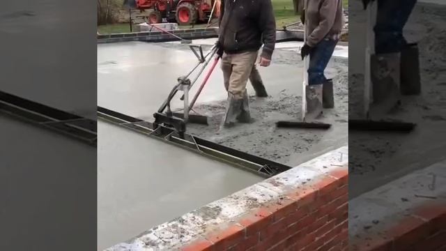 Выравнивание бетона