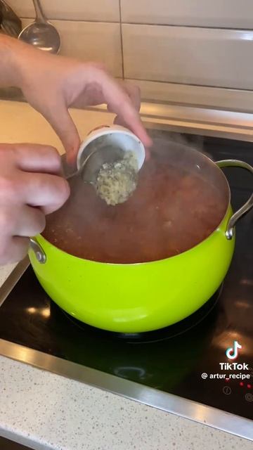 Зелёный борщ по Кубански