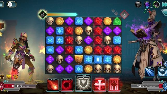 Puzzle Quest 3 - Проклятый Чертог Ур.100 😈