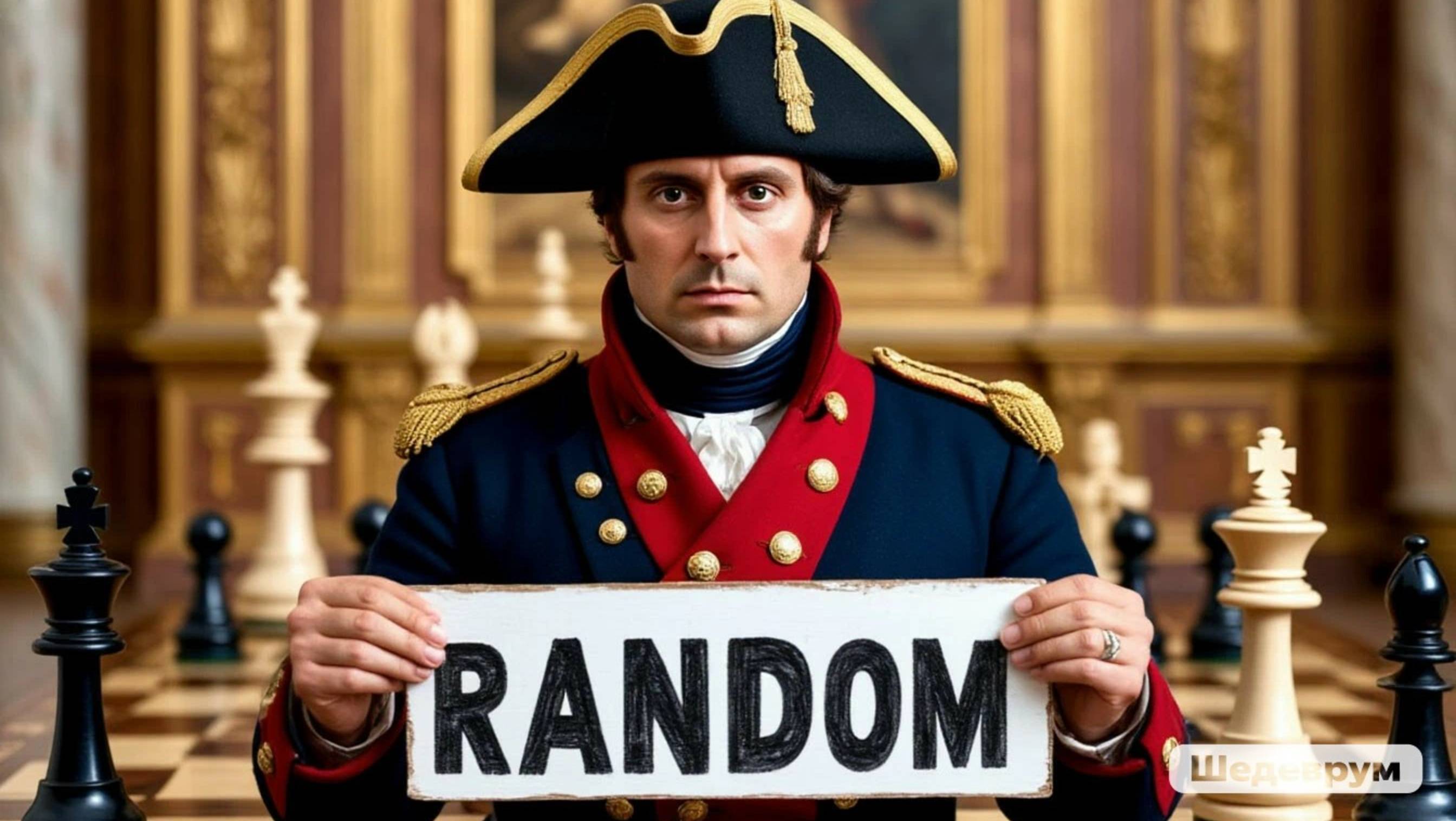 Шахматы на lichess.org. Атака Наполеона. Случайная партия.