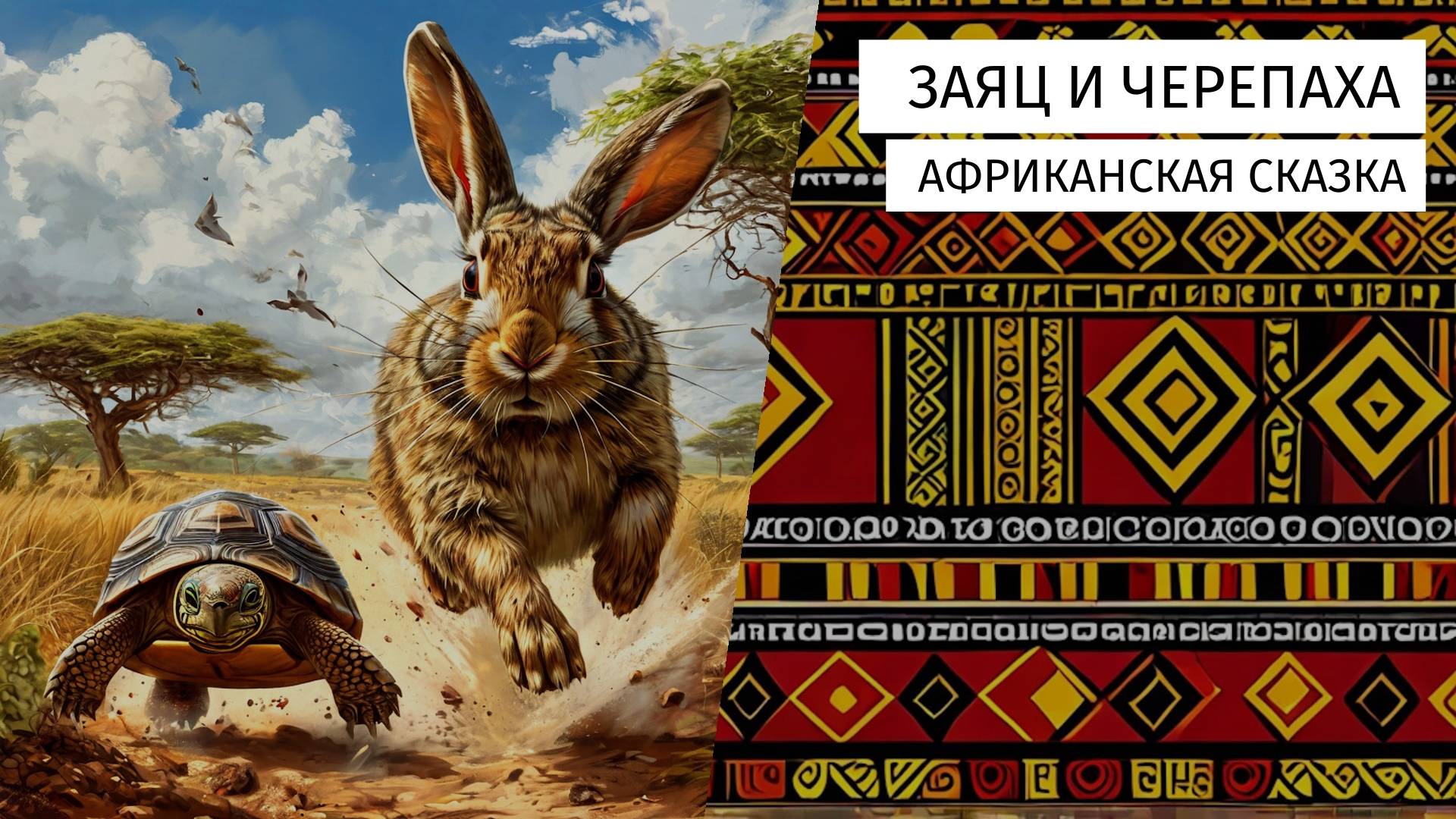 Заяц и черепаха. Африканская сказка.