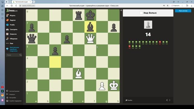 Шахматы, тактические дуэль и штурм 29.05.25