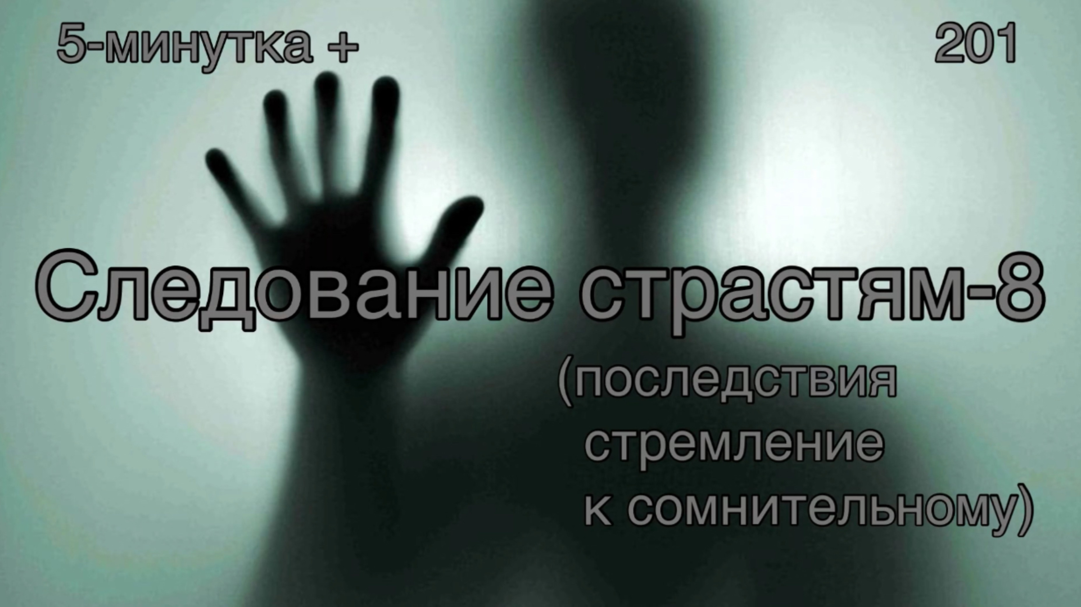 5-минутка +: 201 (Следование страстям-8(последствия следования сомнительному)