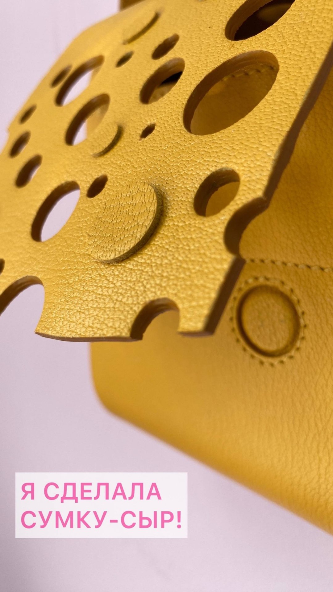 Я сделала сумку СЫР!
