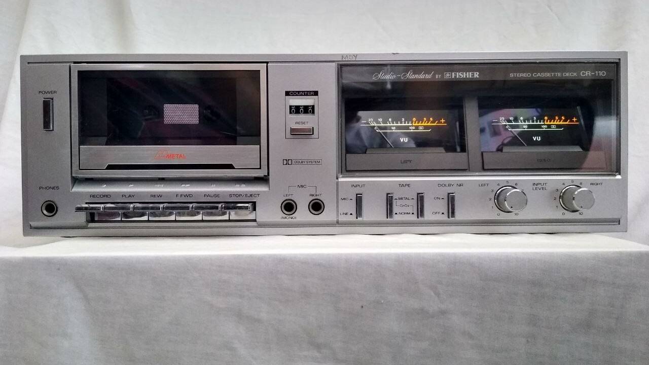 Винтажная стерео-кассетная дека Fisher Studio Standard CR-110-Япония -1980-год