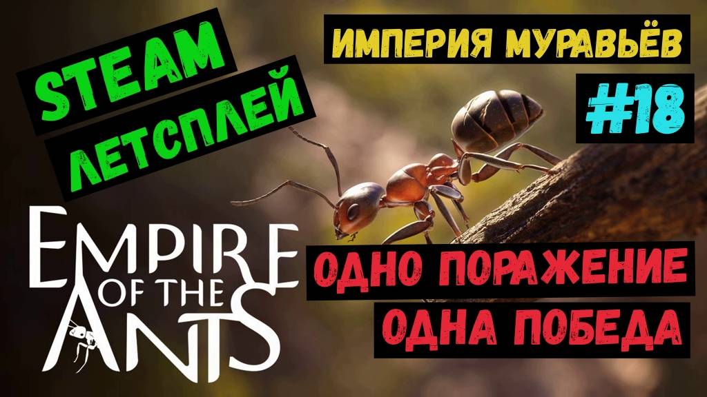 Одно поражение, одна победа / Empire of the Ants / Империя Муравьев / Steam ЛЕТСПЛЕЙ / 18
