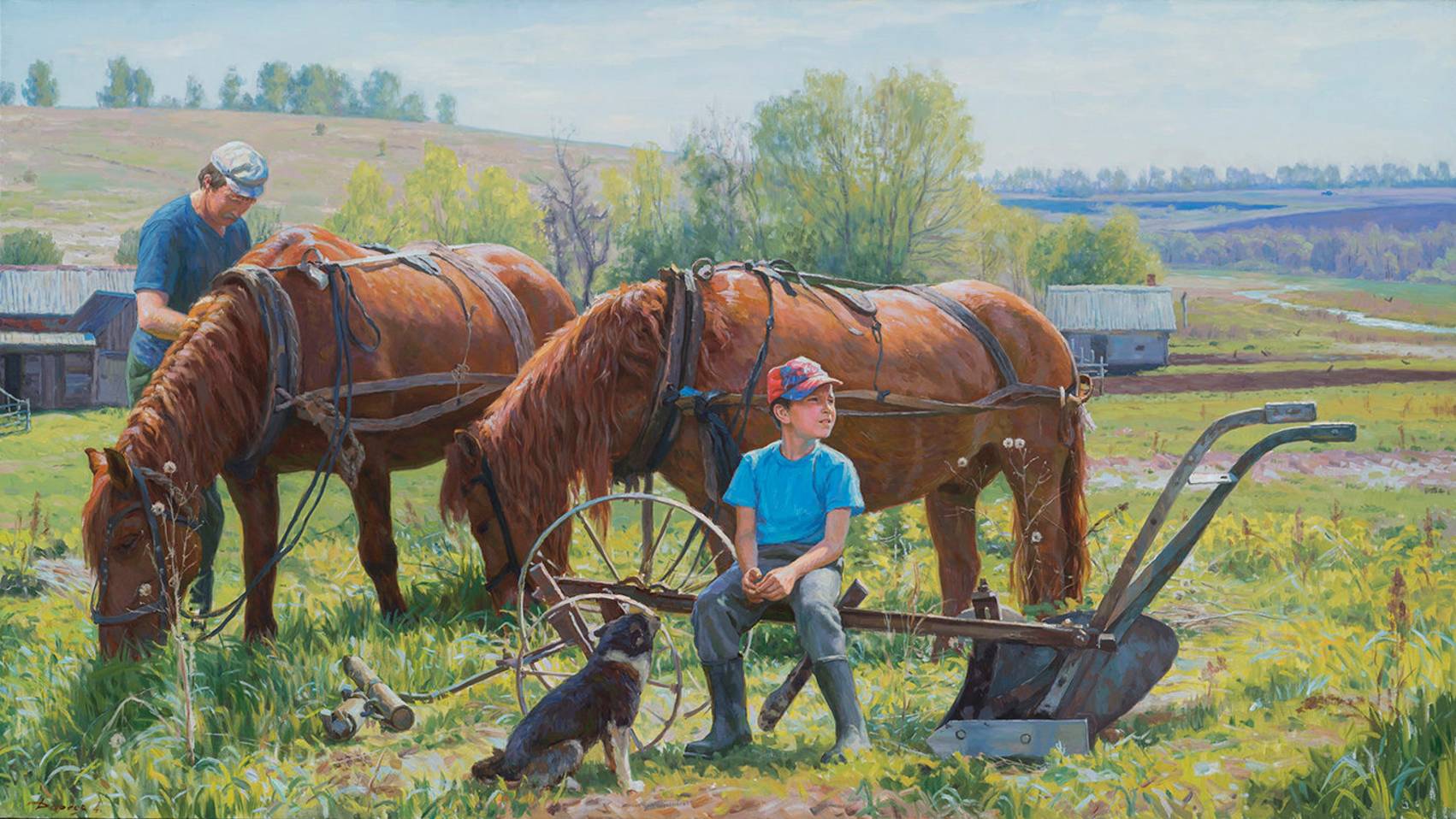 На своей земле. Художник Андрей Дареев.