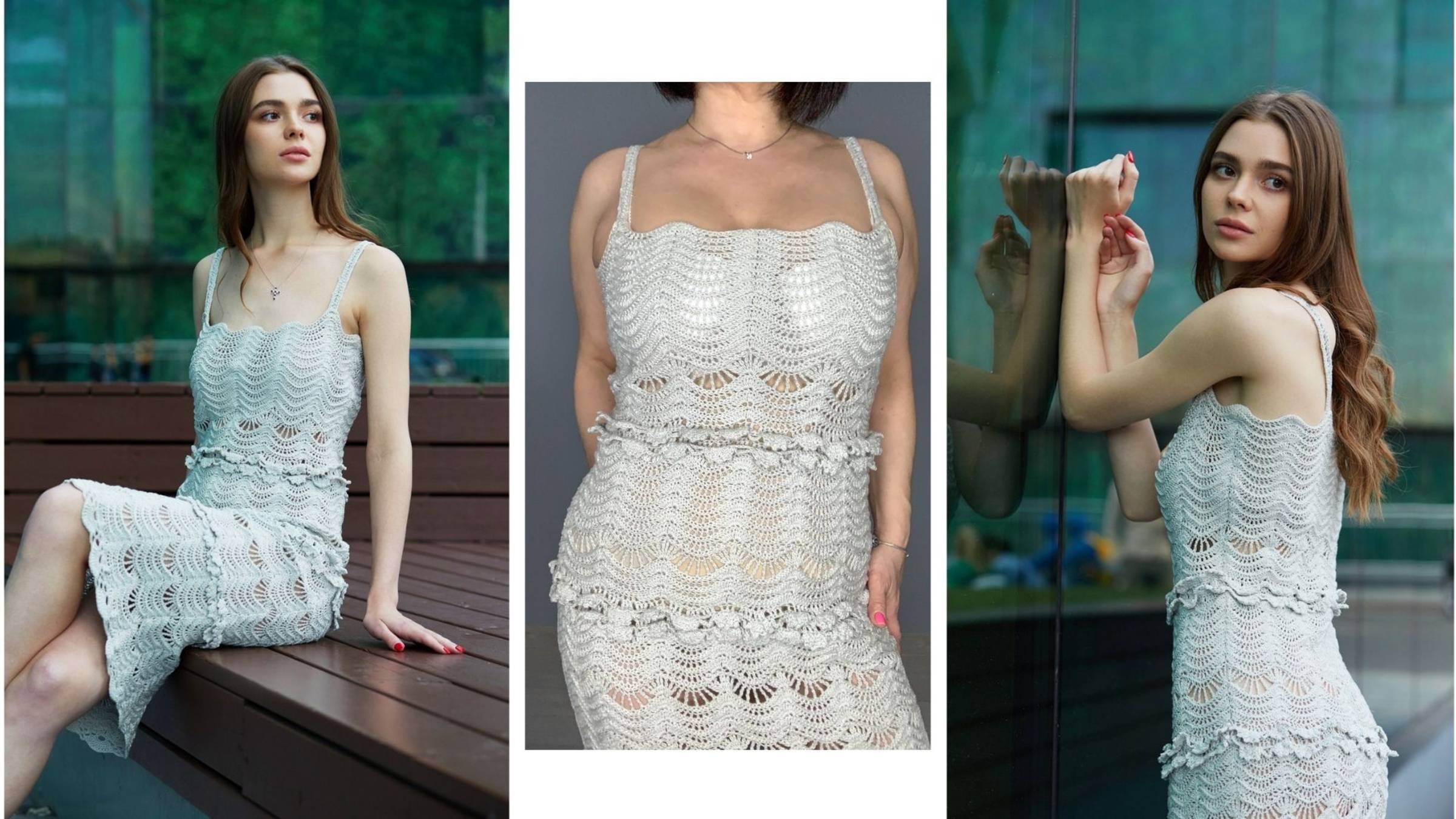 Платье с подиума ручной работы