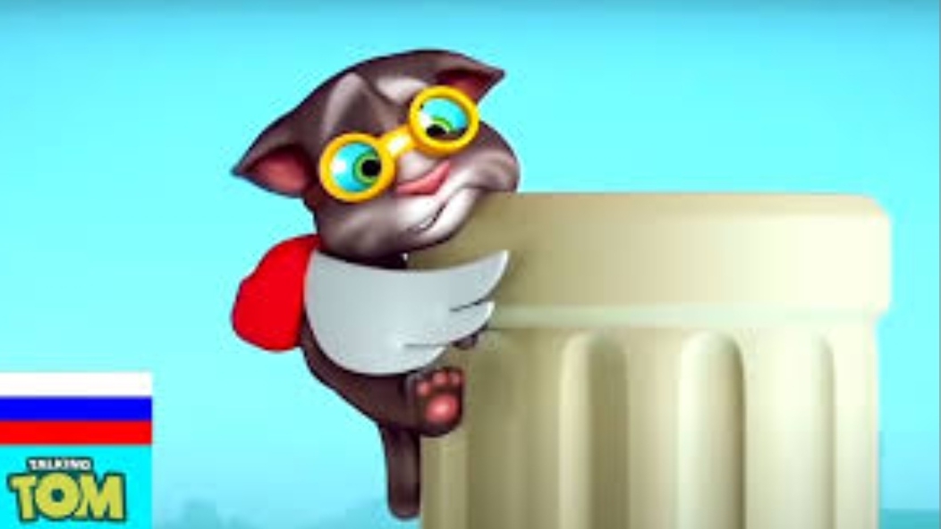 My talking tom 8 серия летающий том перезолив!