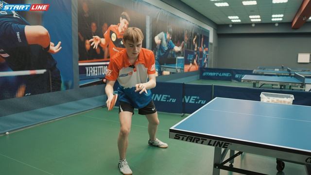 Топ-спин справа. Настольный теннис