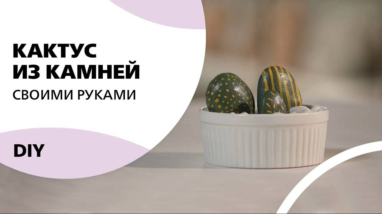 DIY. Кактус из камней