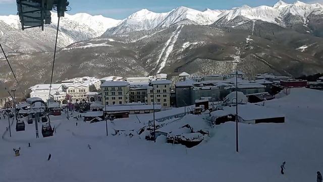 Канатка Красная поляна. Красная поляна. Новый Год.