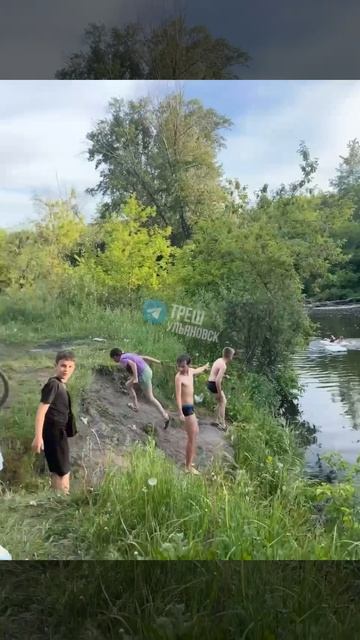 😱 Дети на Свияге открыли пляжный уже сезон   «Родители детишек следите за своими детьми, на Свияге