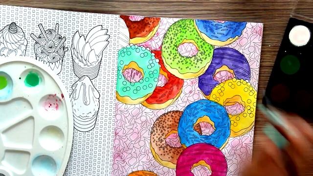 ВКУСОТРЕРАПИЯ | ЖЕНСКИЕ РАДОСТИ | РАСКРАСКА АНТИСТРЕСС “ВКУСОТЕРАПИЯ”