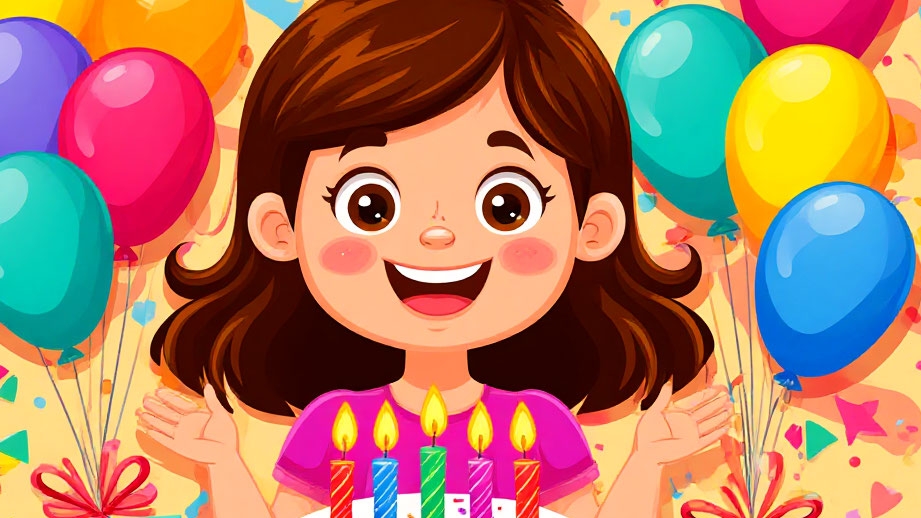 С днём рождения!  Поздравление с днём рождения ребенку!