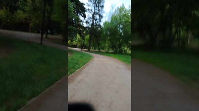 Езда по лесопарку на велосипеде crossbike в микрорайоне супонево в Г. Звенигород