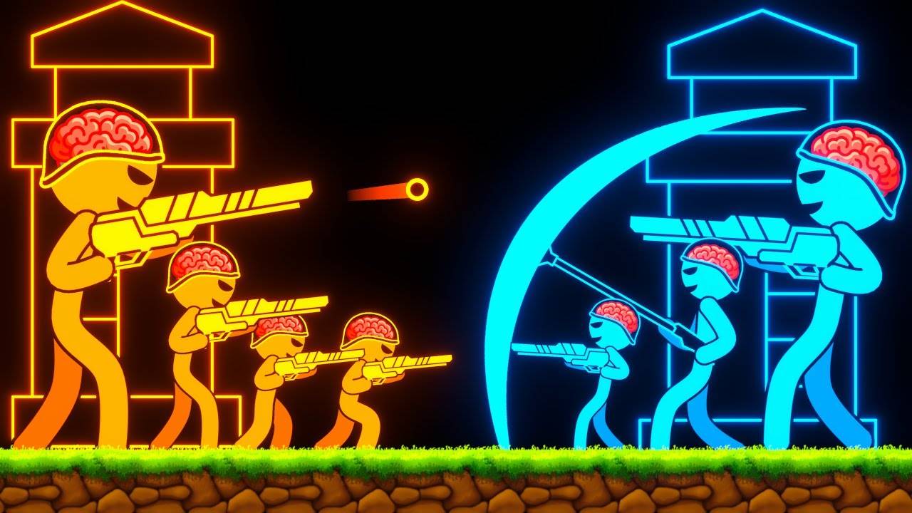 195. Шарики: Битва ИИ Стикменов | Marble: Smart AI Stickman Battle | Кто победит?