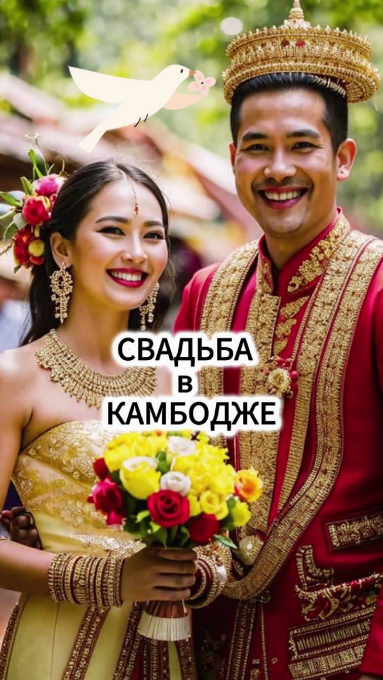 Свадьба в Камбодже. Традиции кампучии, религия, суеверия и законы. Бракосочетание и семья #shorts