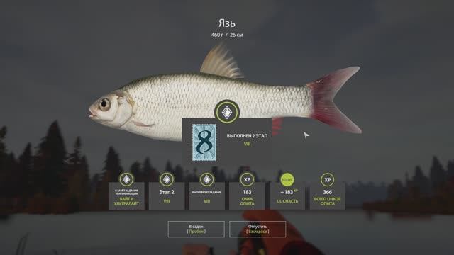 Русская Рыбалка 4-Задание: Язь на Искусственную Приманку оз. Старый Острог