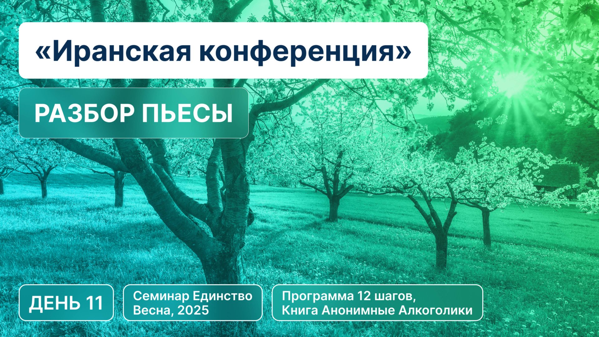 День 11 - Разбор пьесы «Иранская конференция»