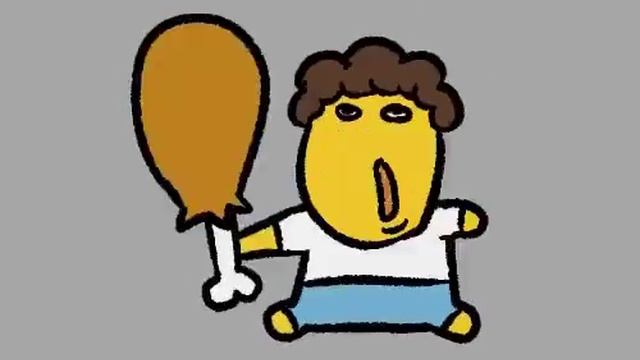 Shedletsky eating fried chicken