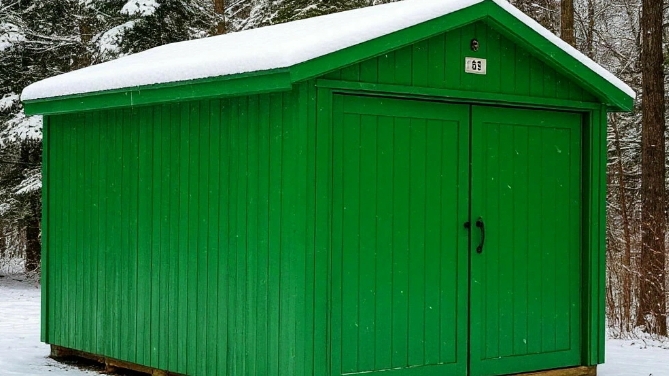 Каркасный гараж своими руками