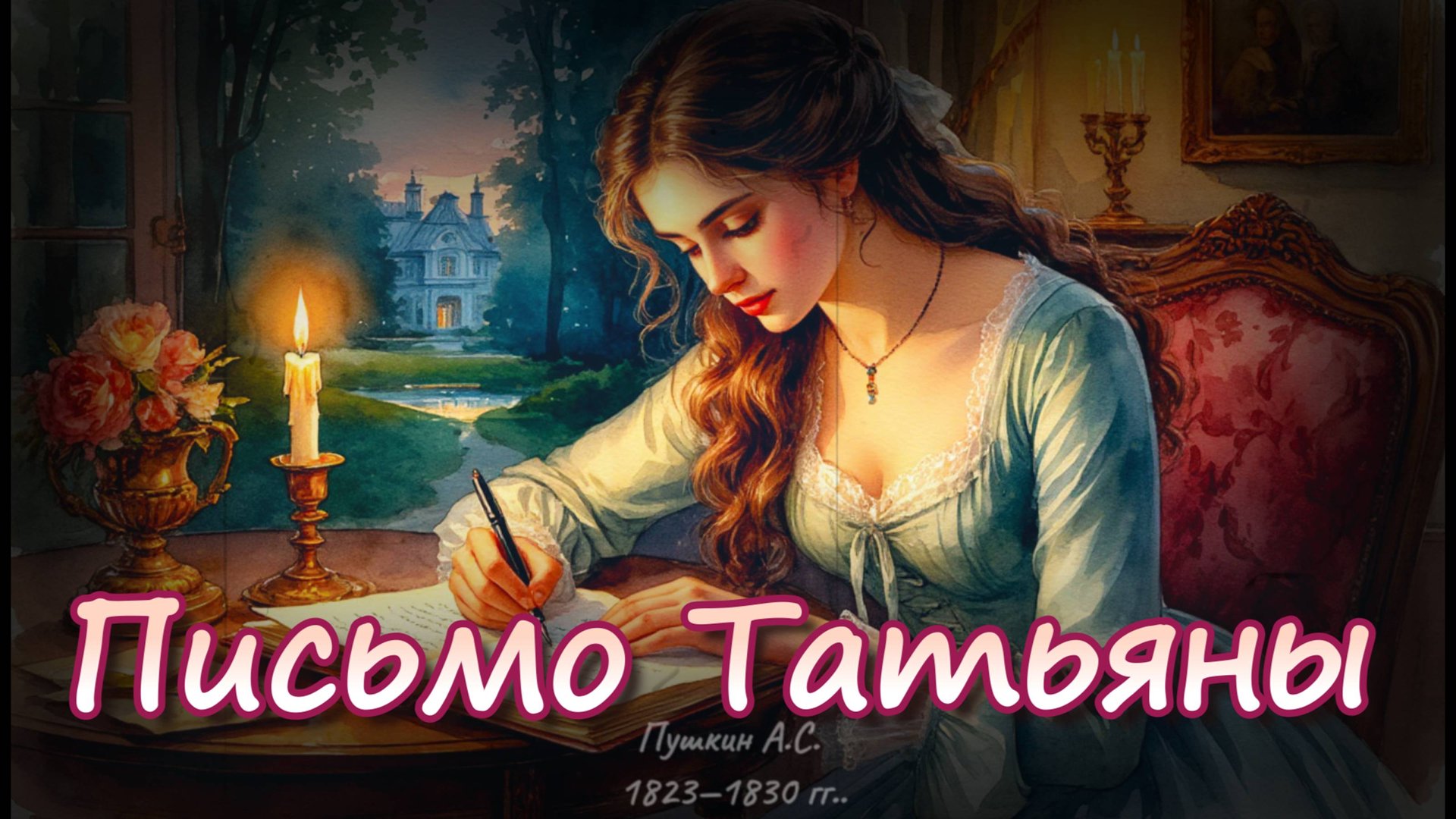 «Письмо Татьяны к Онегину» — ПЕРВАЯ версия, классическая, на стихи А. С. Пушкина.