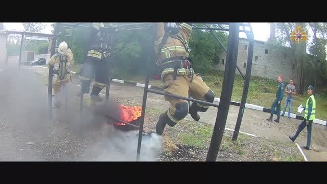 Соревнования среди газодымозащитников территориального гарнизона