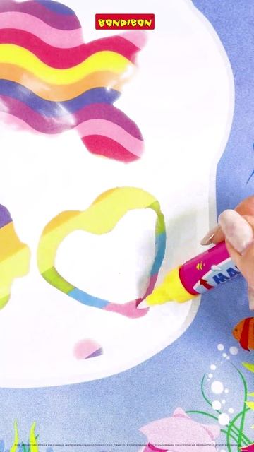 Коврик водная многоразовая раскраска подводный мир #Shorts,#bondibon,#длядетей,#развивающая