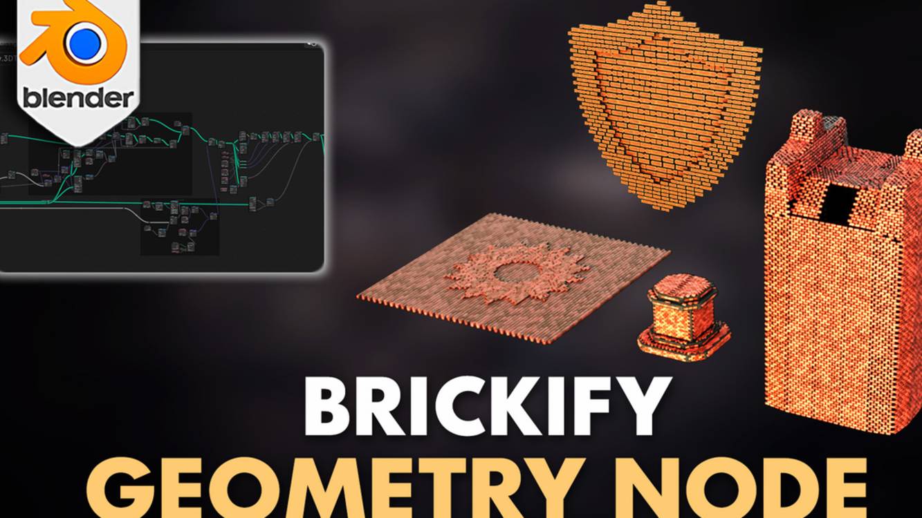 Blender Brickify – Blender Geometry Node By 3Dt
