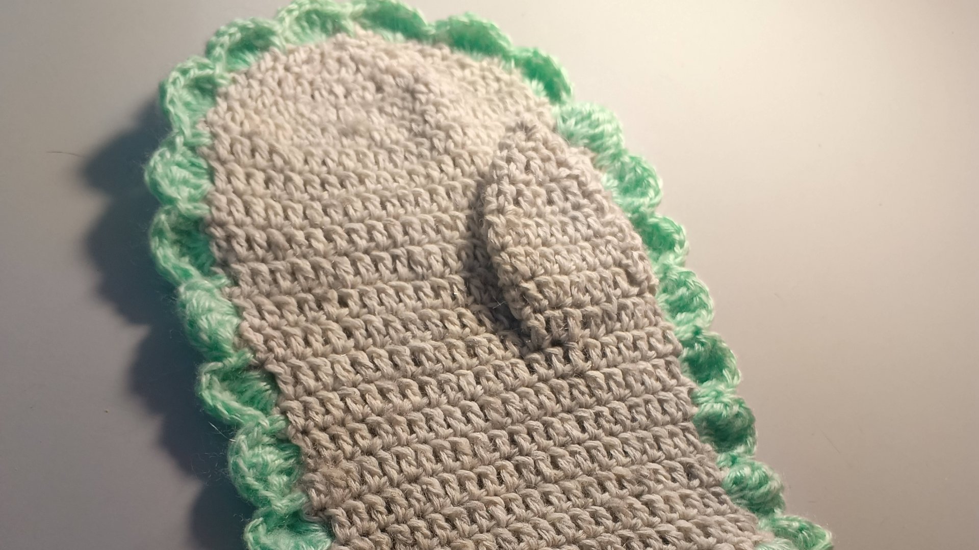 Вяжем верх прихватки, и палец