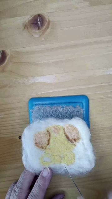 Милый щенок из шерсти,  брошь своими руками | Сухое валяние | Теплая Нюра