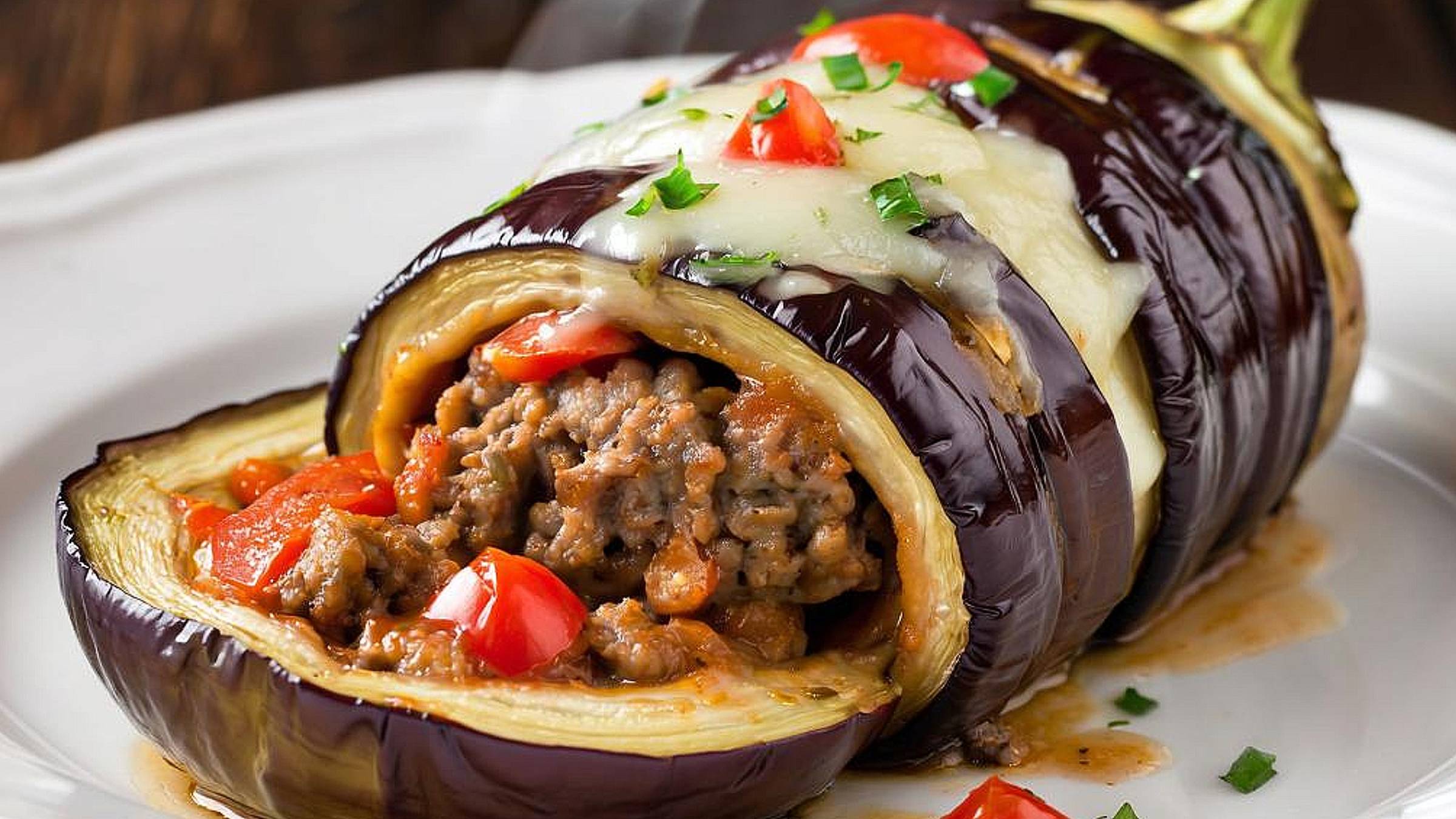 Фаршированные баклажаны с творожным сыром — идеальное сочетание вкусов!