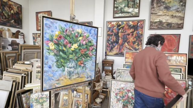 В мастерской художника. Ашот Хачатрян. Май 2025