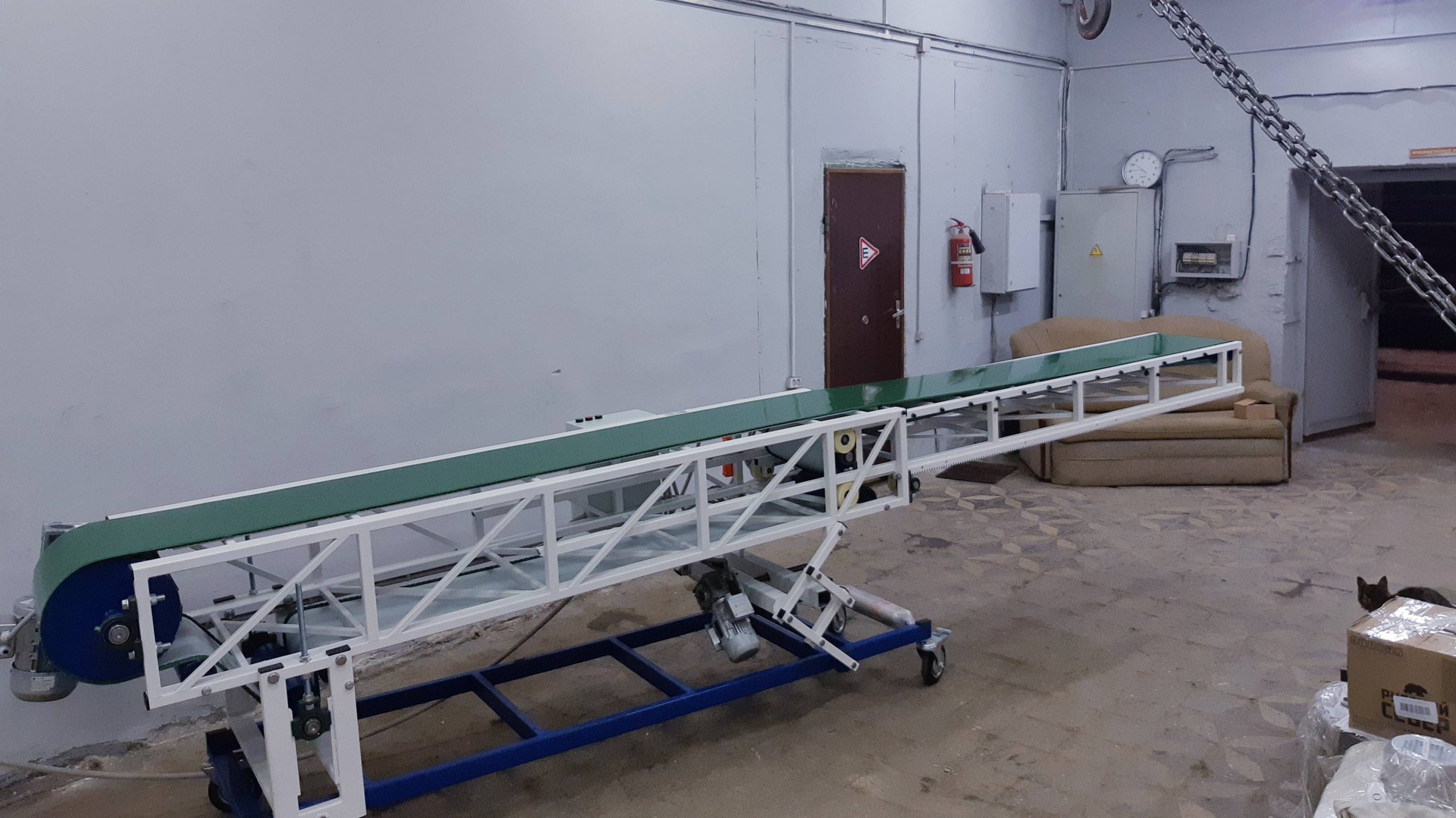 Телескопический ленточный конвейер. 0708