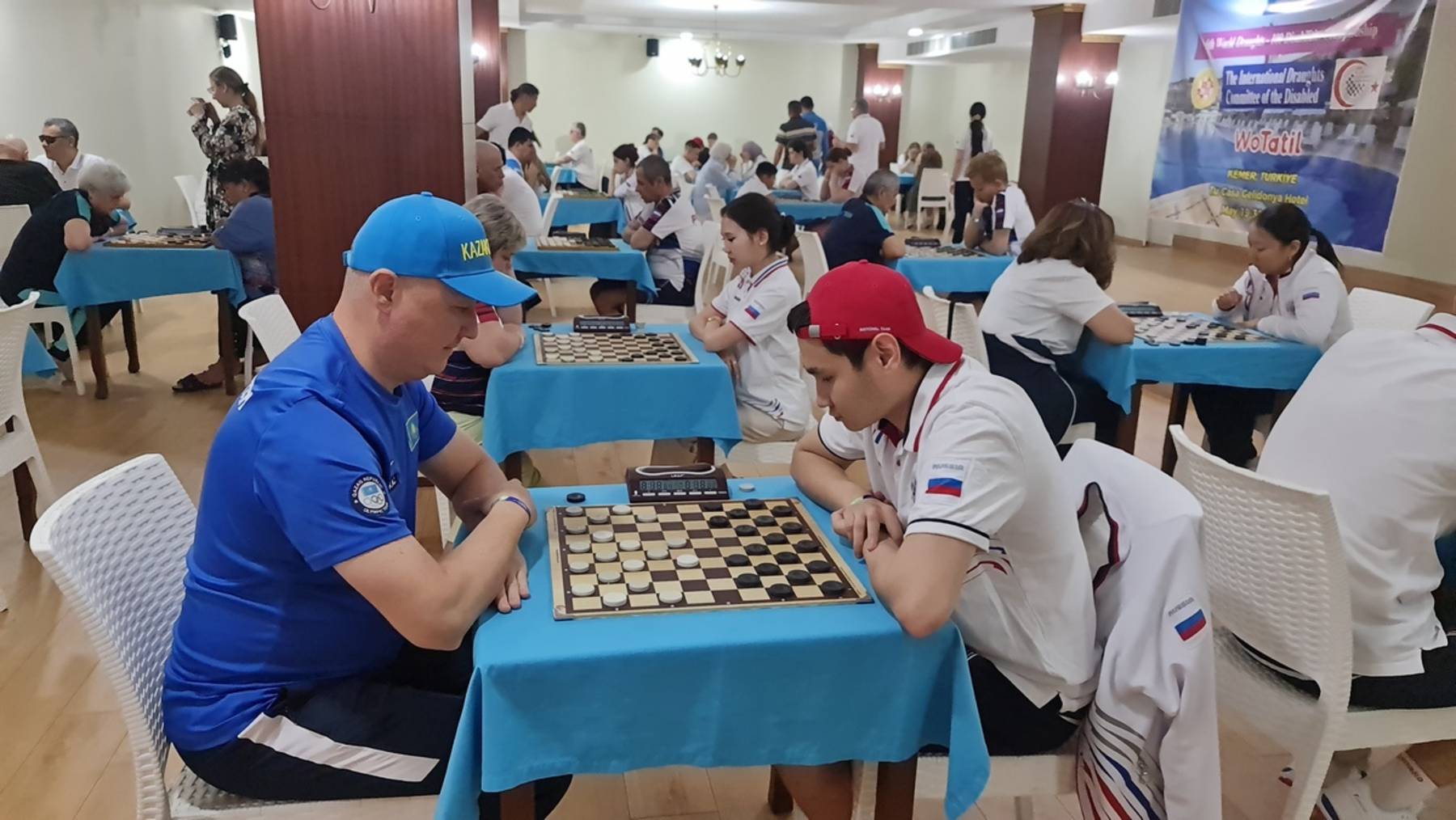 2025. Kemer. 6th World Draughts-100 Disabilities Ch. Video 3 - Rapid, Guide on the Kemer's Sea Beach