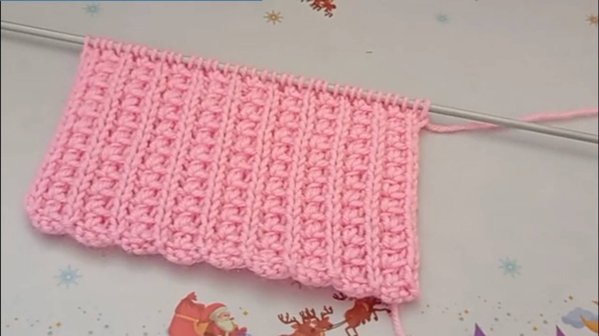 Узор спицами "Индийская резинка"  поворотными и круговыми рядами.