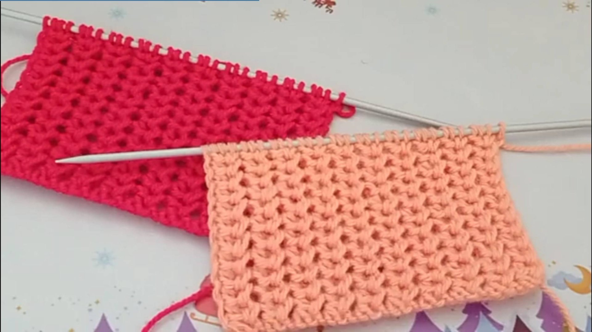 Очень симпатичный узор спицами. 3 петли и 2 ряда.