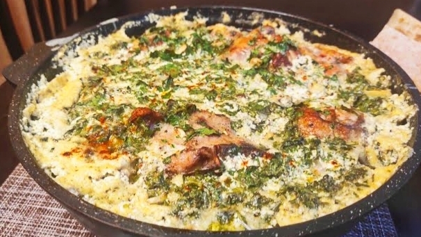 Чкмерули,(курица по грузински) простой рецепт.