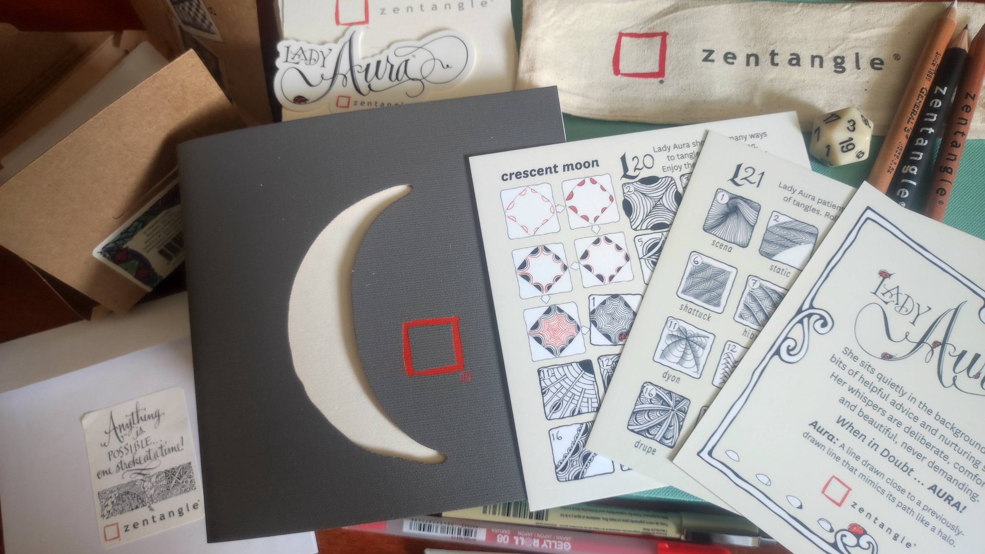 Обзор и распаковка оригинальных товаров зентангл