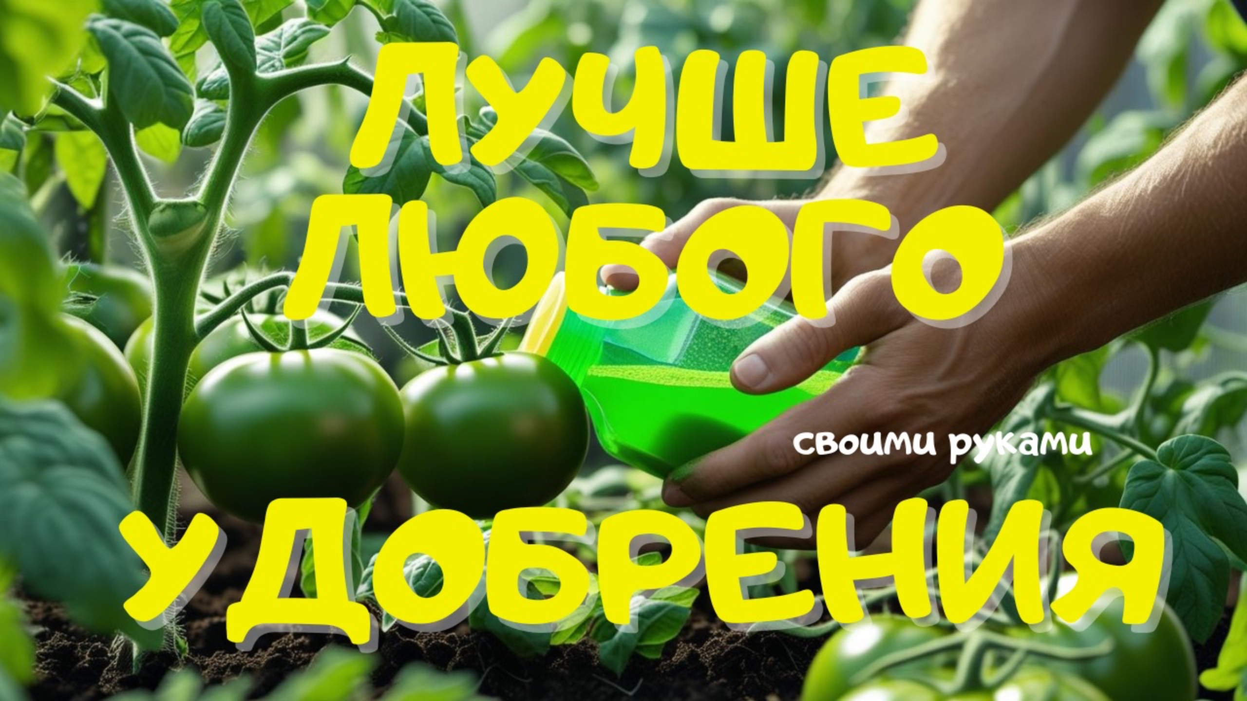 ЛУЧШЕ ЛЮБОГО УДОБРЕНИЯ!  Одно ведро зеленой жидкости для каждого растения томата