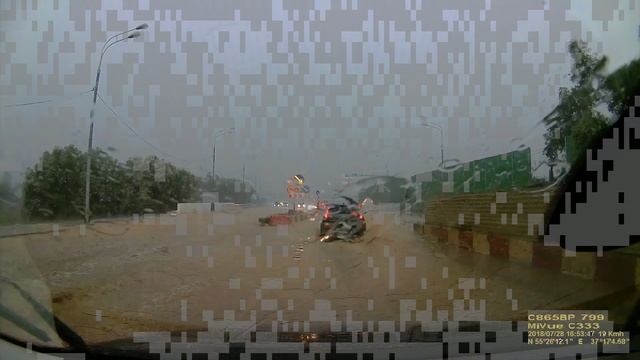 Ливень в Москве 28.07.2018