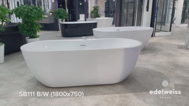 Акриловая ванна Black & White SB111