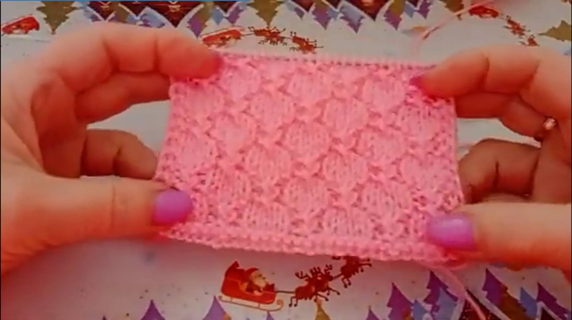 Узор спицами. Красиво и просто.