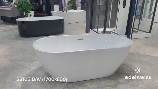 Акриловая ванна Black & White SB105