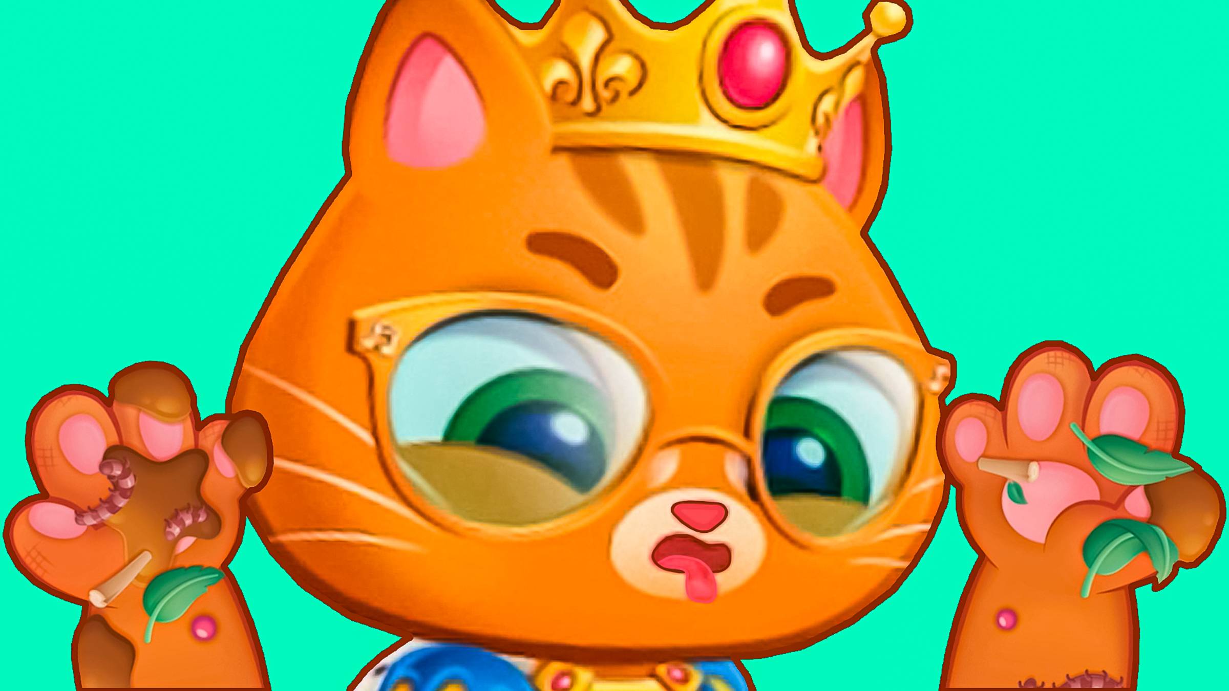 Суровый КОТИК БУБУ и МИМИ #12. У Бубу болят лапки. Игра Bubbu & Mimmi World на Игрули TV