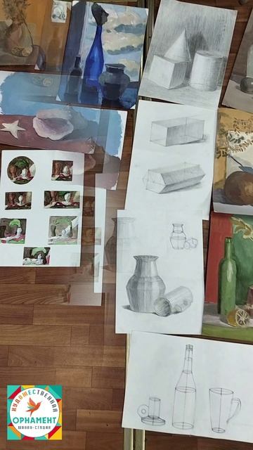 Видео отчет с просмотра творческих работ учащихся 2Б класса художественной школы-студии «Орнамент».