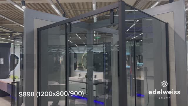 Душевой уголок Black & White S898