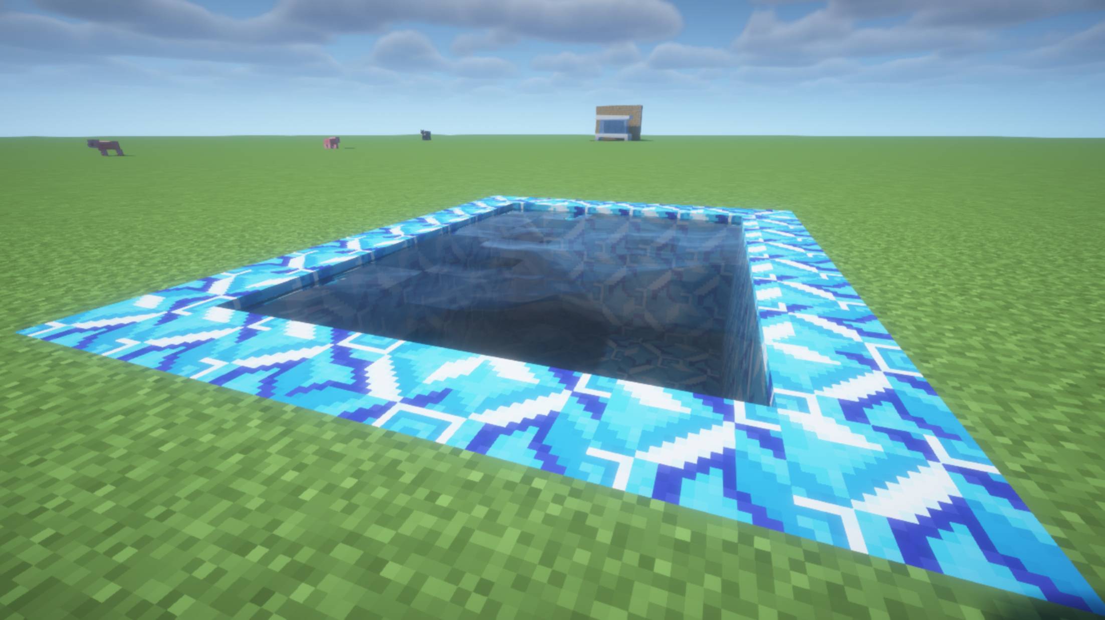 БАССЕЙН В МАЙНКРАФТ!